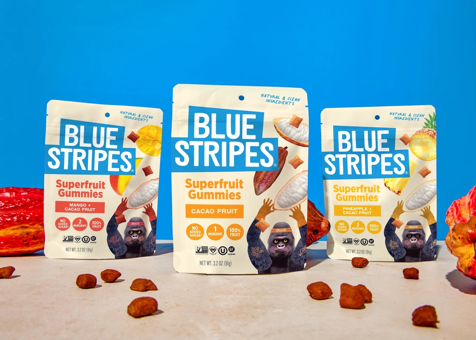 Superfruit Gummies – Blue Stripes
