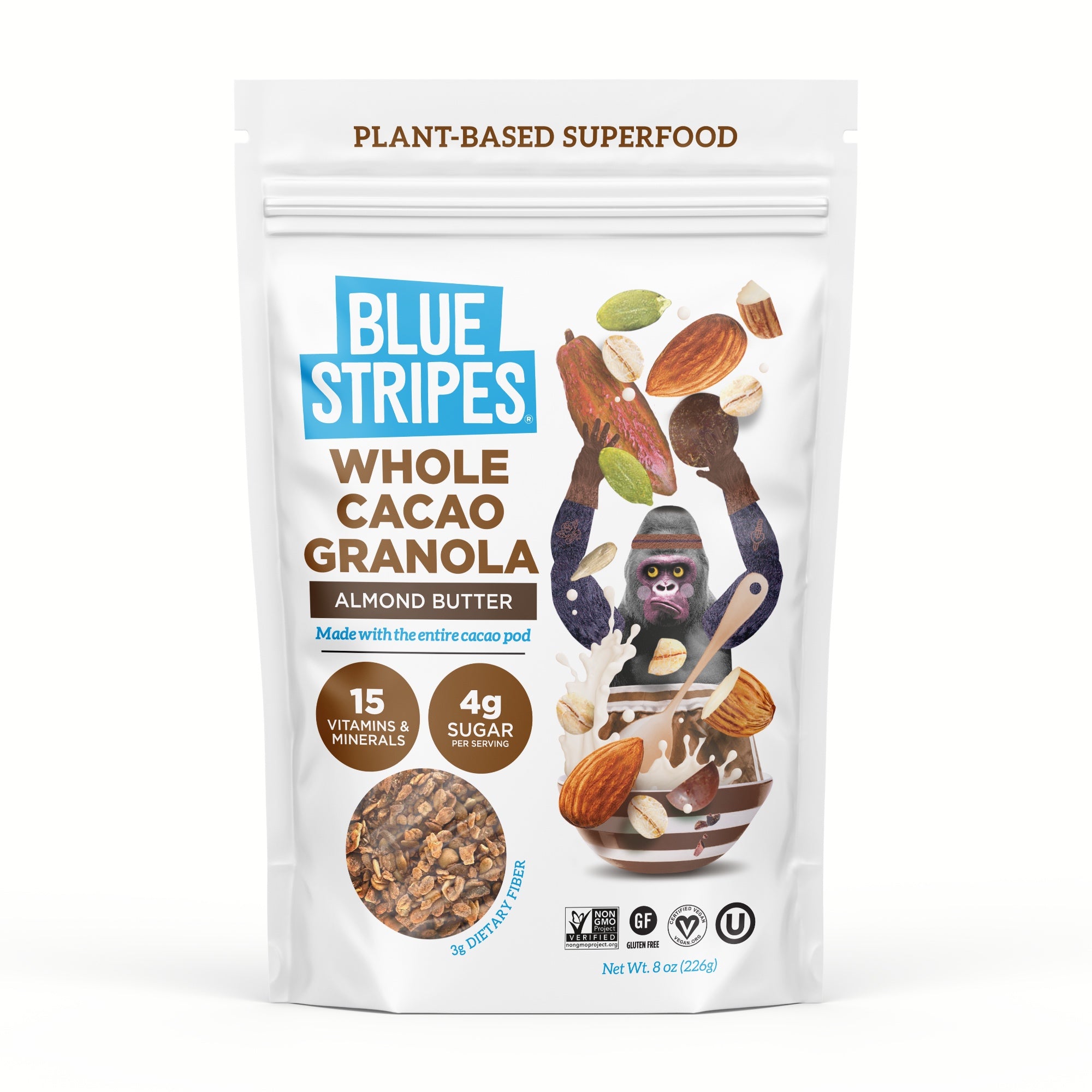 Whole Cacao Granola - Almond Butter – Blue Stripes